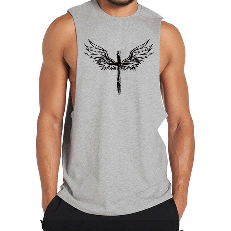 Wing Cross Graphic Tank Top