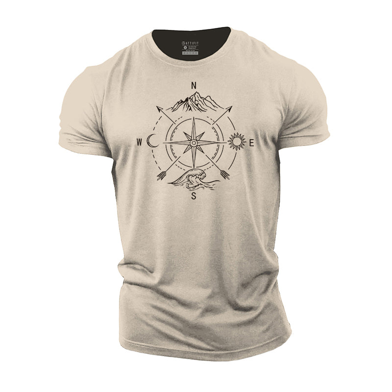 Landscape Compass Cotton T-Shirt