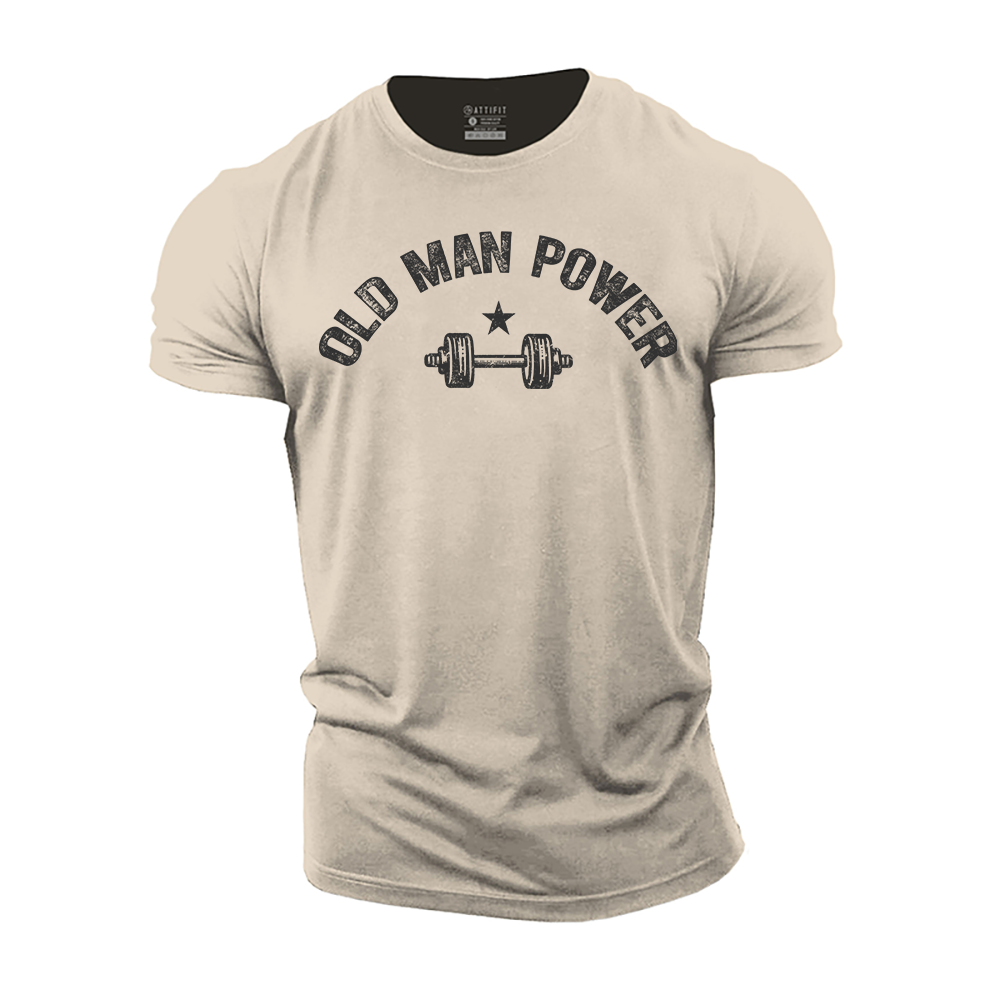 Old Man Power Cotton T-Shirt