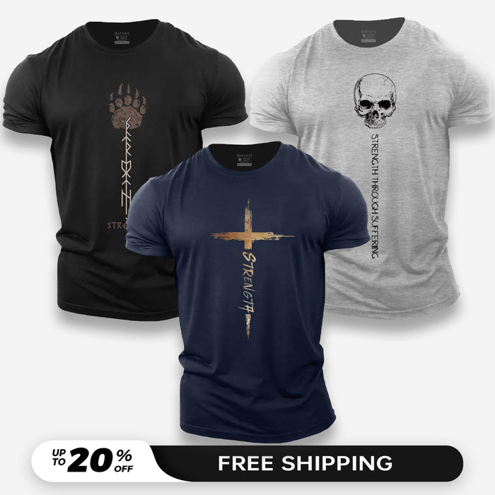 Strength 3-Pack - Cotton T-Shirts